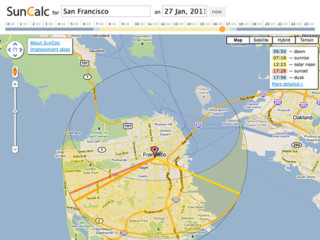 SunCalc Provides a Map View for Checking Sunlight and Golden Hour ...