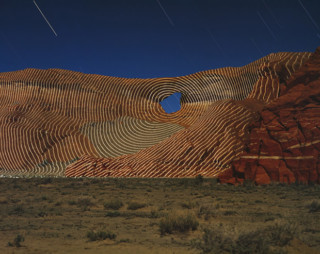 Long Exposure Photographs of Patterns Projected Onto Landscapes | PetaPixel