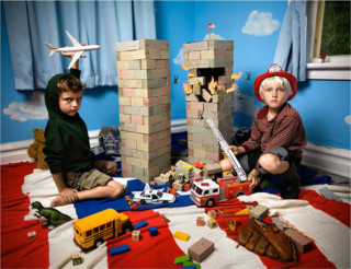 Photos of Children Reenacting the Things They See in the News | PetaPixel