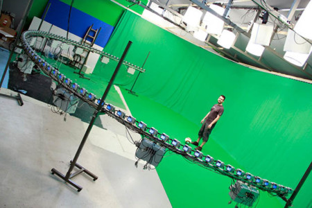 Freezing Time and Space Using a Bullet-Time Rig of 100 Digital Cameras ...