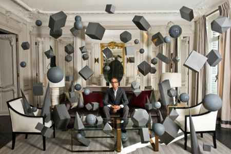 Quirky Portraits of People Surrounded by Swarms of Hanging Objects ...