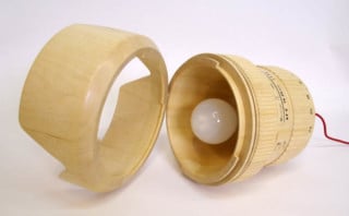A Wooden Hanging Lamp Shaped Like a Giant Nikon 14-24mm Lens | PetaPixel