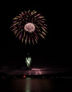 Lightning Photobombs a Photographer's Firework Photographs | PetaPixel