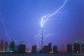 Perfect Timing: Photog Captures Lightning Striking the Tallest Building ...
