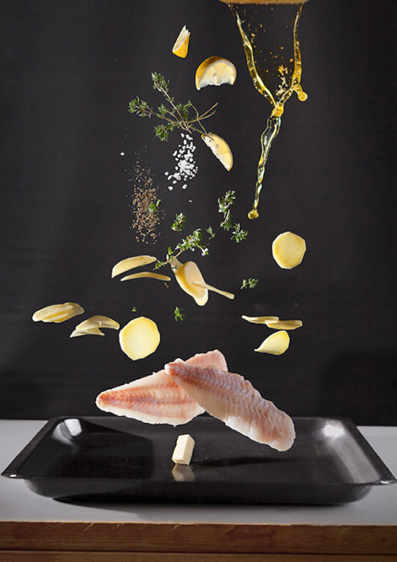 Scrumptious Recipes Turned Into Colorful Photos of Floating Ingredients ...