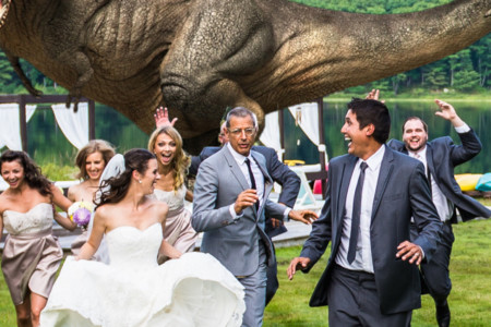 Jeff Goldblum Joins in On the Best 'Running Away from a T-Rex' Wedding ...
