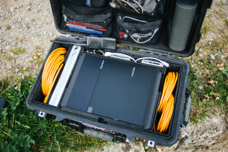 A Custom-Built On-Location Tethering Workstation Complete with Speakers ...