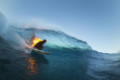 Photos of a Surfer Riding a Giant Wave... While on Fire | PetaPixel