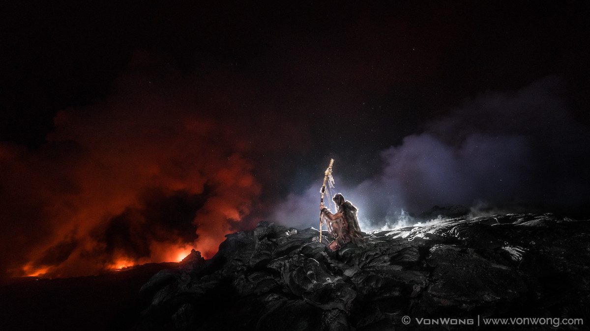Crazy Surreal Portraits Shot on Active Lava Flows in Hawaii | PetaPixel