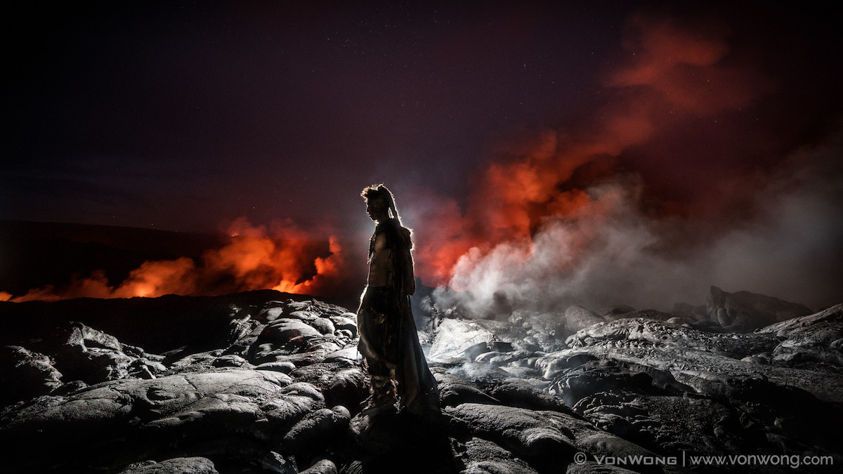 Crazy Surreal Portraits Shot on Active Lava Flows in Hawaii | PetaPixel