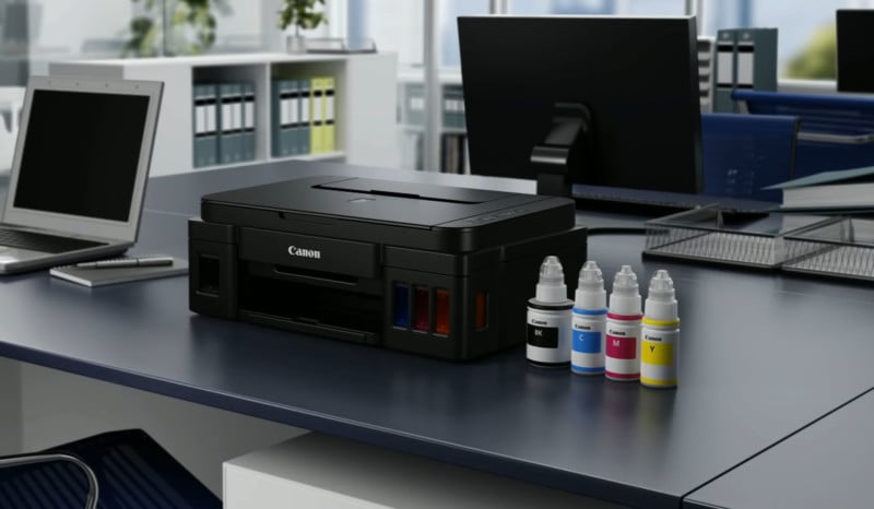 Canon G-Series MegaTank Printers Use Refillable Ink Tanks, Not ...