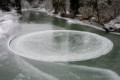 Photos of a Natural Ice Circle Spinning in a River | PetaPixel