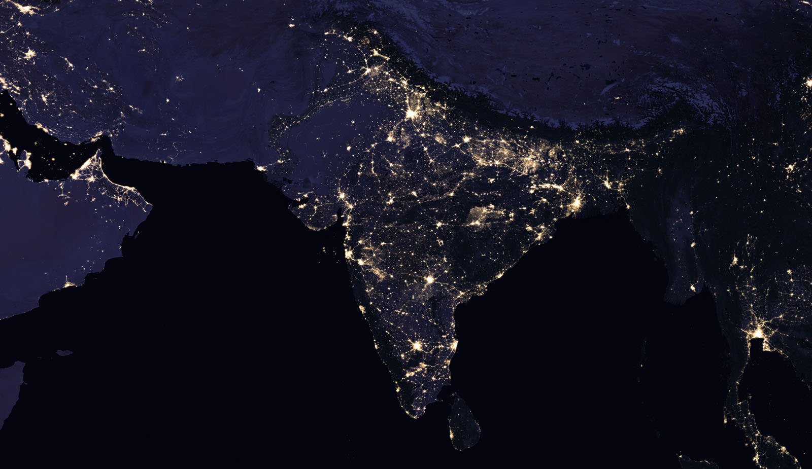 These New NASA Satellite Shots Show Earth's Cities Glowing at Night ...