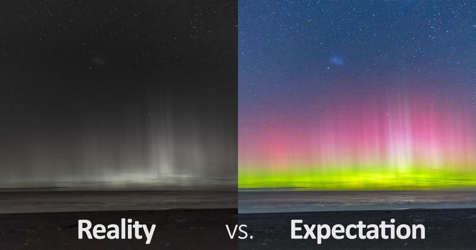 Aurora Photos: Reality vs. Expectation | PetaPixel