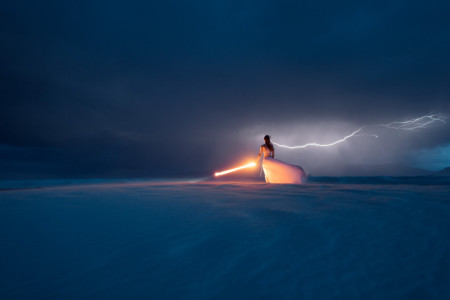 My Model Triggered a Lightning Self-Portrait, And She Nailed It | PetaPixel
