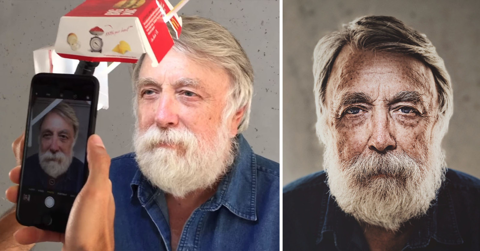This Photographer Used a McDonald's Big Mac Box to Light Portraits ...
