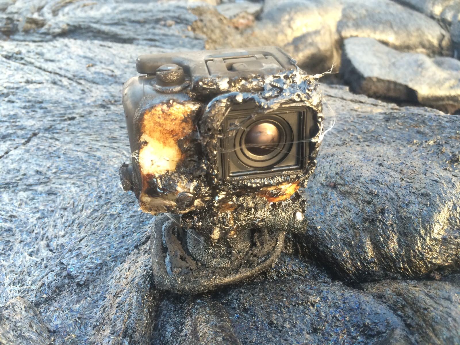 This GoPro Got Covered by Lava, Burst Into Flames... and Survived ...