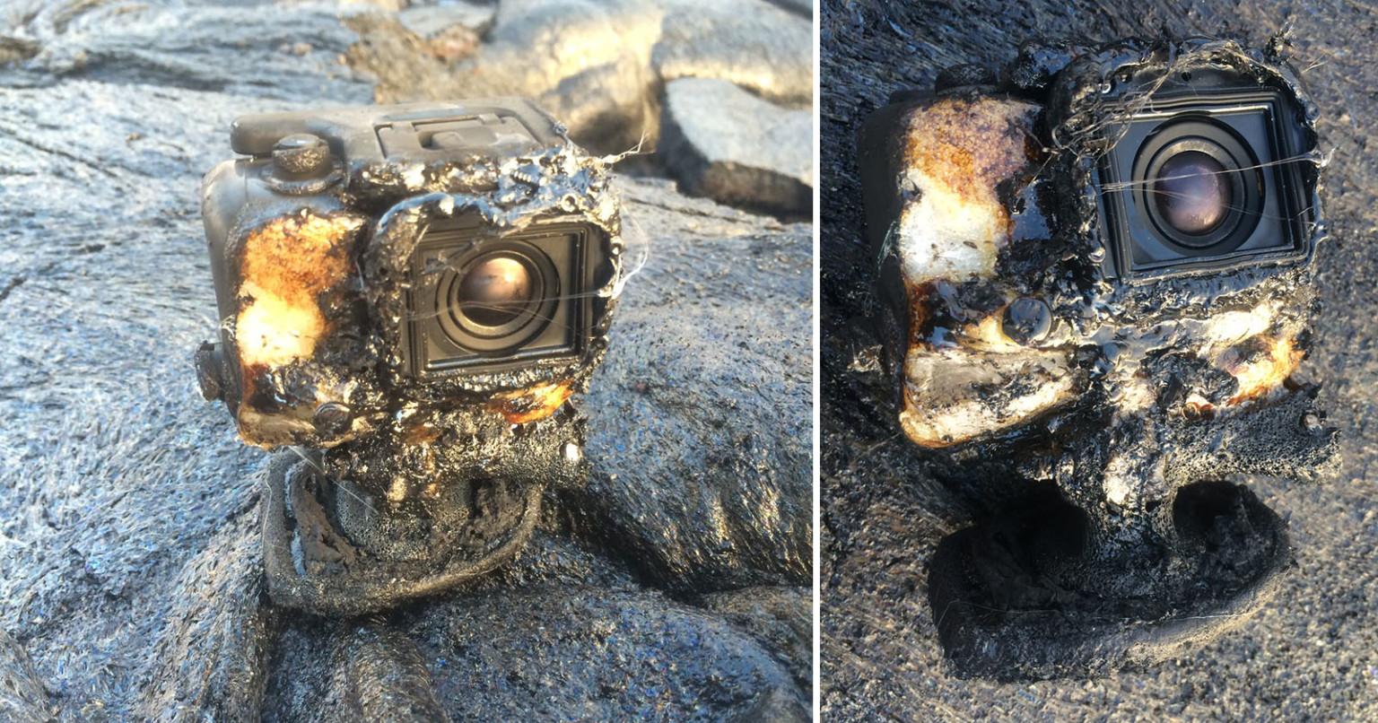 This GoPro Got Covered by Lava, Burst Into Flames... and Survived ...