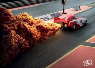 Photos of KFC Fried Chicken as Fiery Explosions | PetaPixel