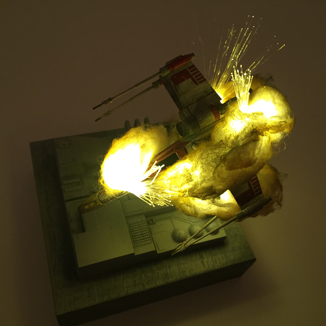 These Exploding Star Wars Ships Were Shot with Cotton and LEDs | PetaPixel