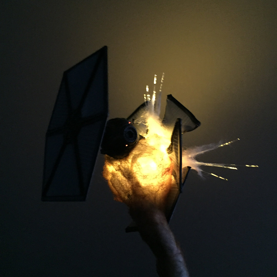 These Exploding Star Wars Ships Were Shot with Cotton and LEDs | PetaPixel