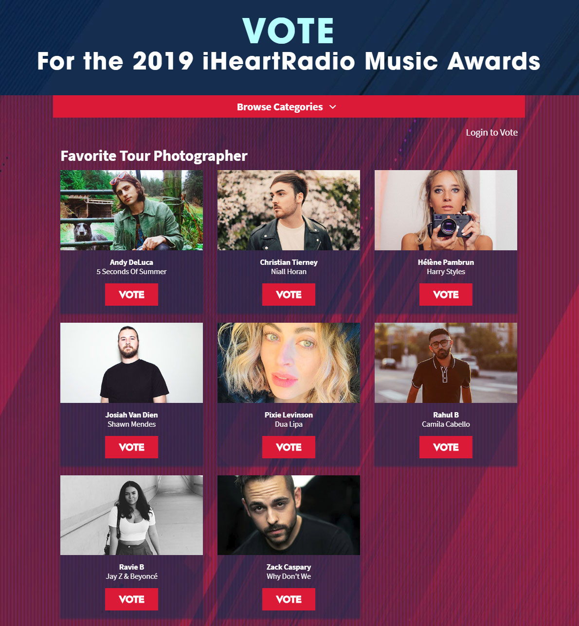 iHeartRadio Music Awards Adds 'Favorite Tour Photographer' Category ...