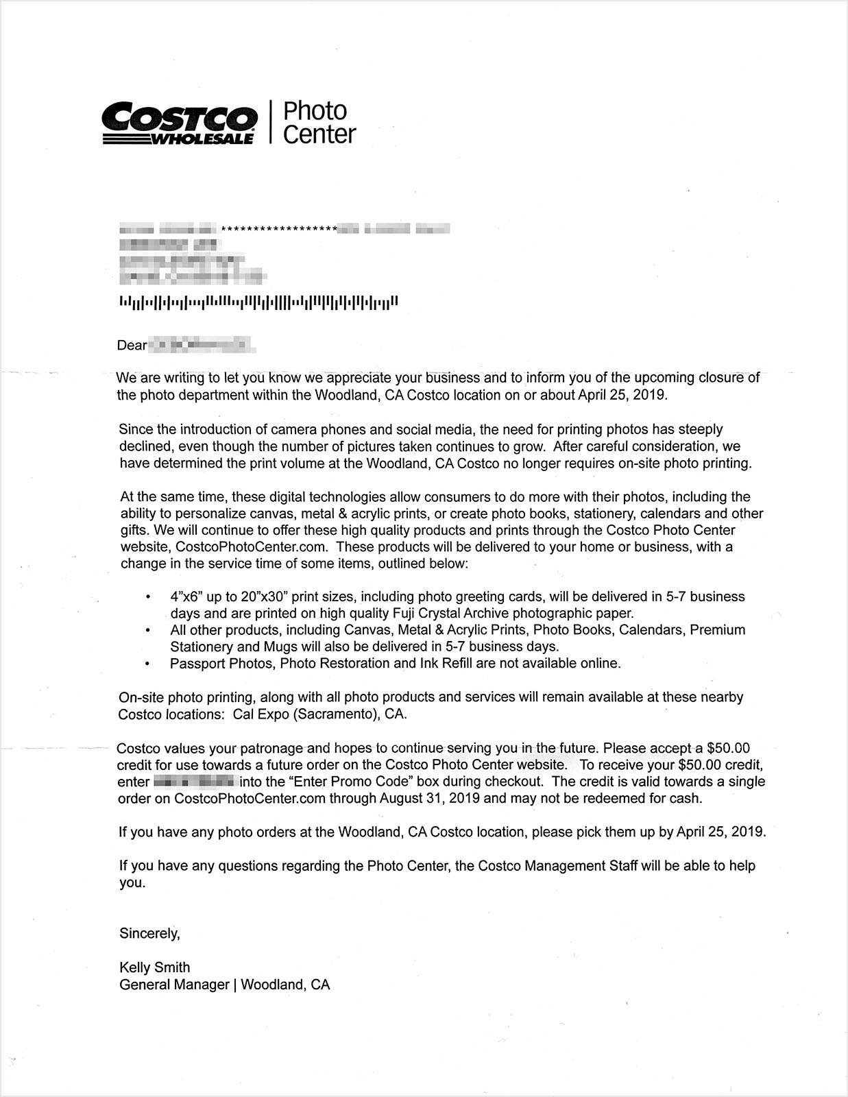 Costco Employee Letter Of Intent Samples