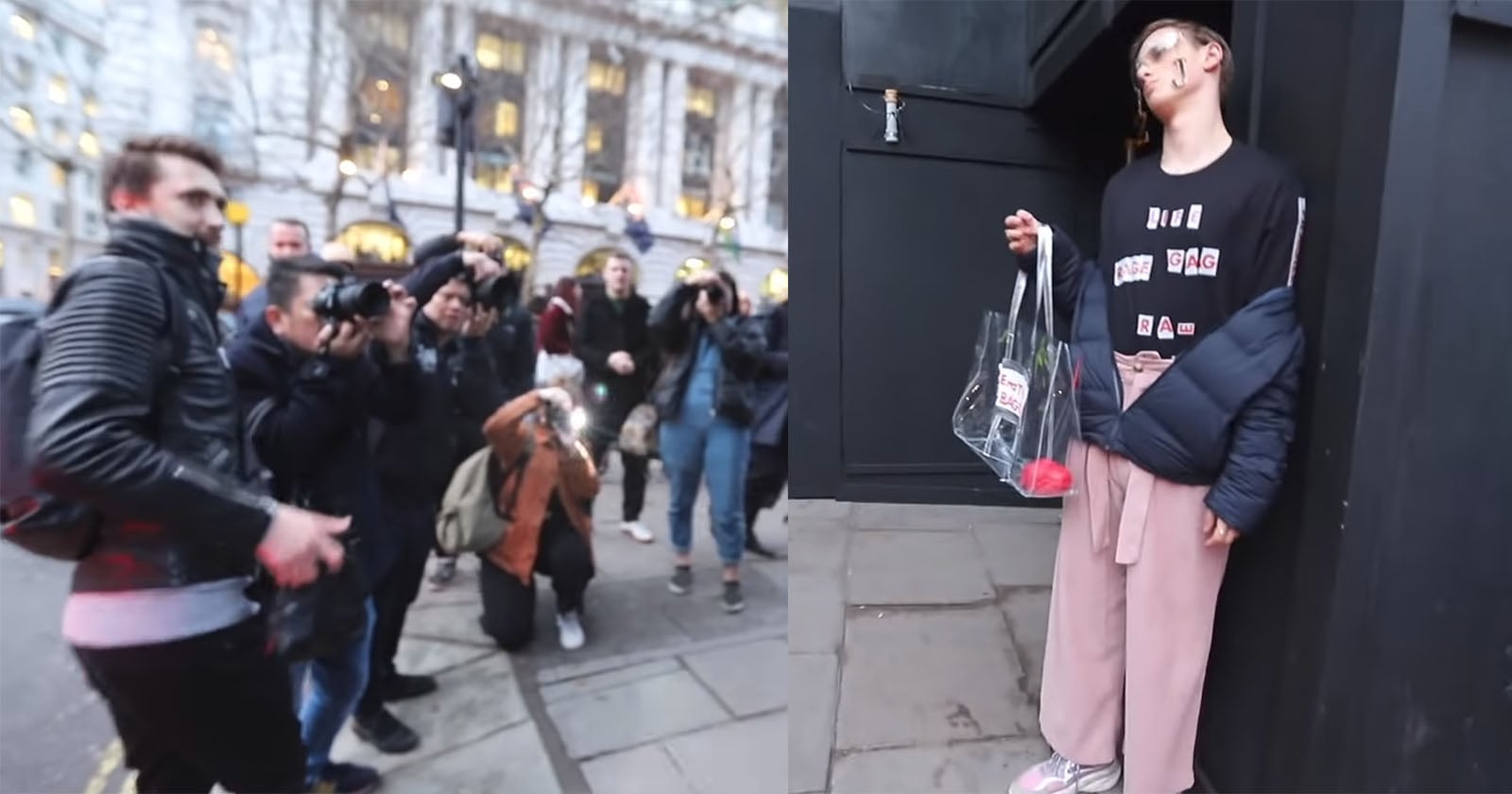 Fake Model Wearing Ridiculous Outfits Tricks Fashion Week Photographers ...