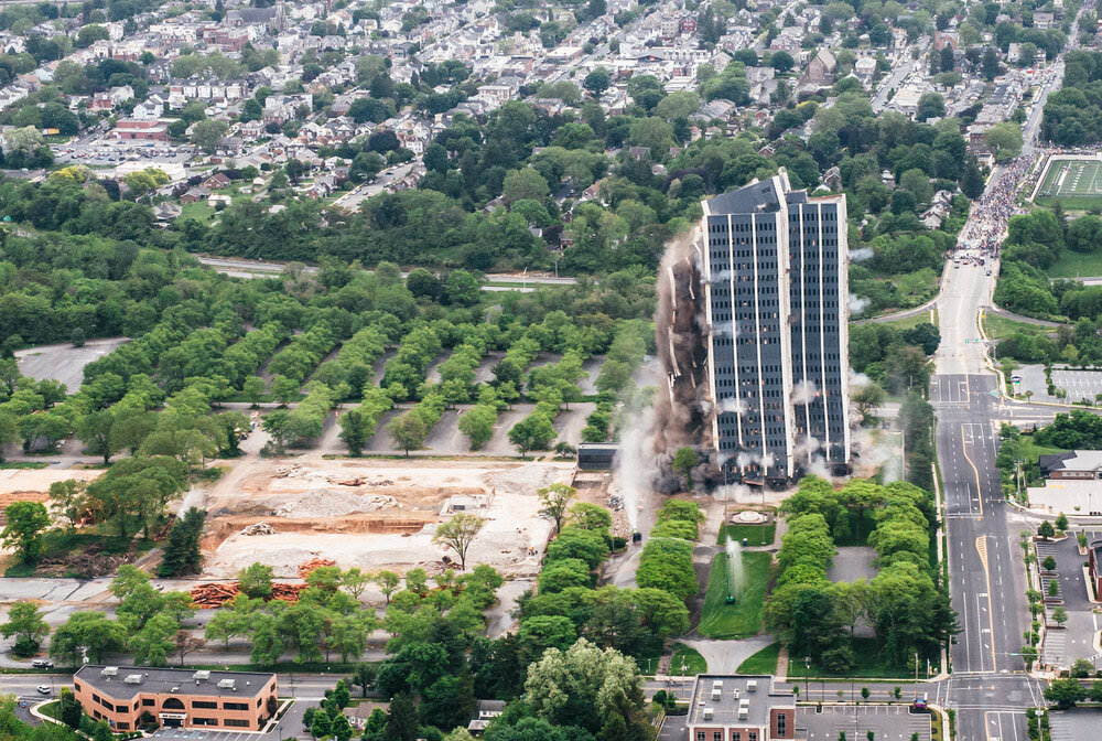Photographing the Demise of Martin Tower | PetaPixel