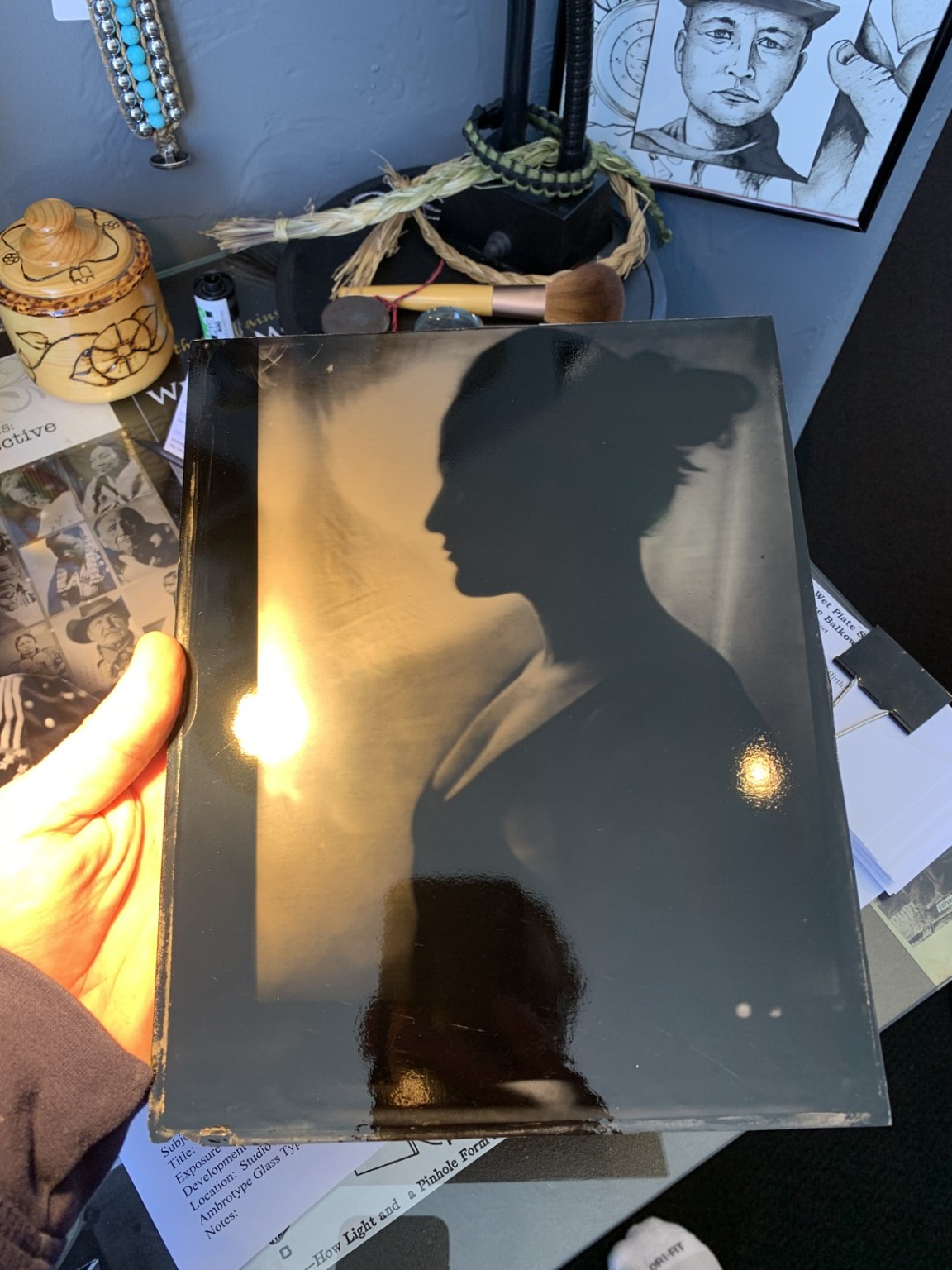 This Photographer Shot a Wet Plate Portrait Over Video Chat | PetaPixel