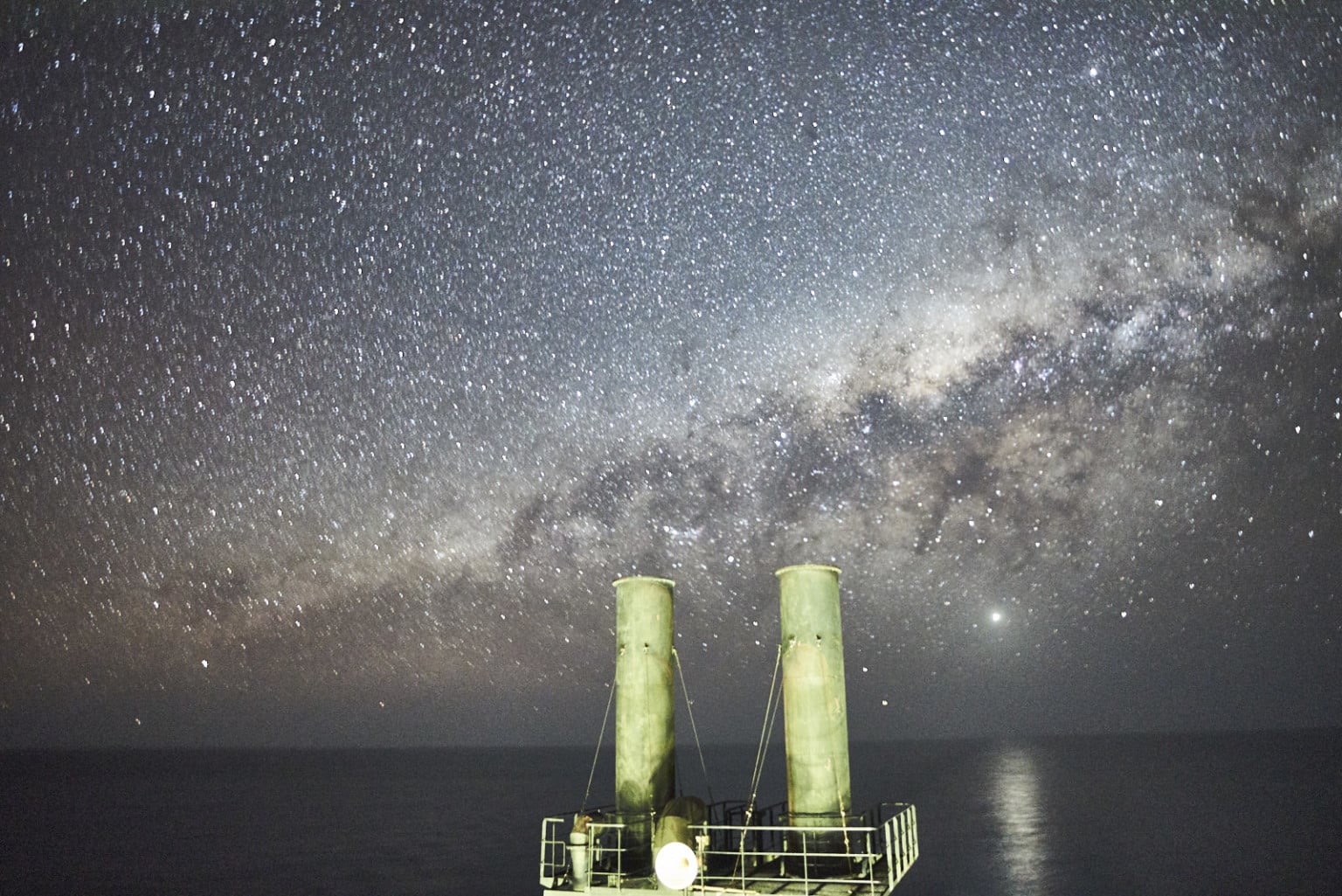 Shooting the Milky Way from a Cargo Ship in the Middle of the Ocean ...