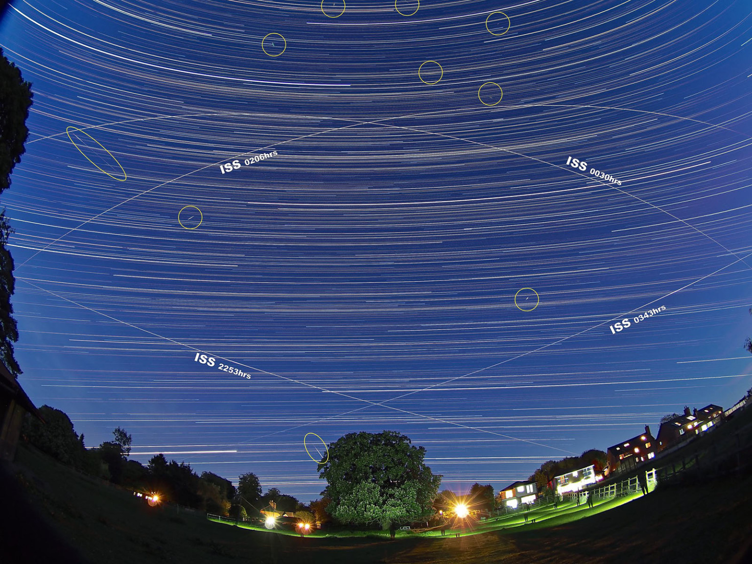 Photographer Captures Four ISS Passes in One Night Sky Photo | PetaPixel