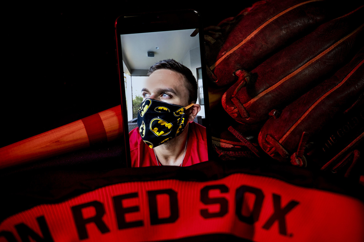 BTS: Boston Red Sox Photographer Shoots Player Portraits Over FaceTime ...