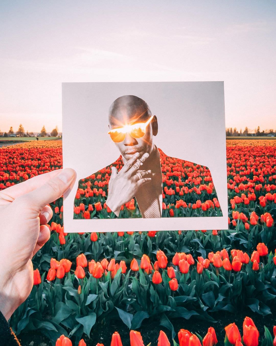 This Artist Cleverly Fills Photo Cutouts with Real-World Scenes | PetaPixel