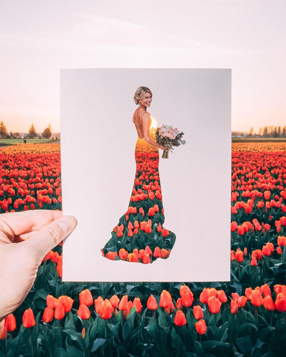 This Artist Cleverly Fills Photo Cutouts with Real-World Scenes | PetaPixel