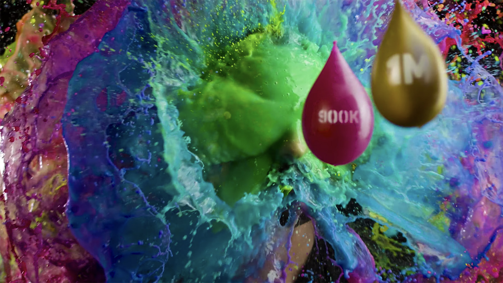 Watch Colorful Paint Smash into Artist's Face in Super Slow Motion ...