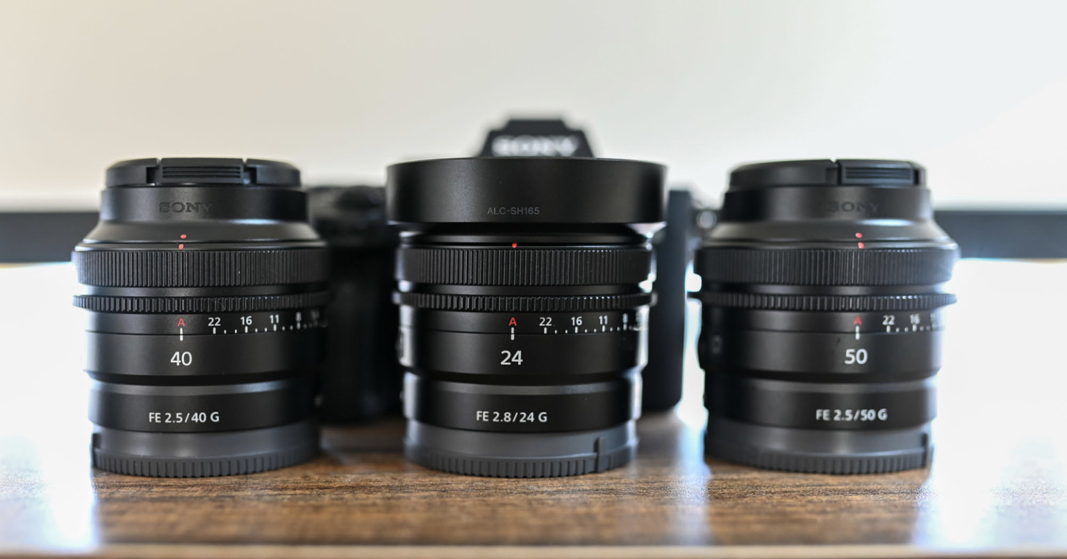 Sony Unveils 24mm f/2.8 G, 40mm f/2.5 G, and 50mm f/2.5 G Lenses - Top ...