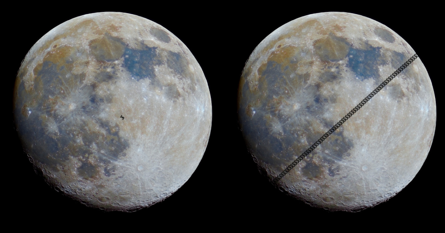 Photog Captures Footage of the ISS Traveling In Front of a 'Mineral ...