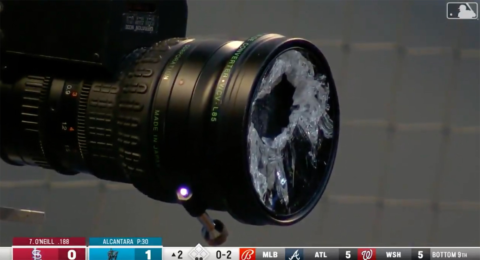 Watch a Major League Baseball Player Shatter a Lens with a Foul Ball ...