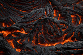 Abstract Photos of Cooling Lava from Iceland's Erupting Volcano | PetaPixel