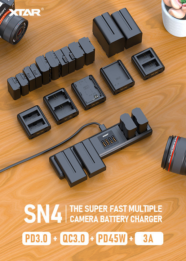 The XTAR SN4 is a 7-in-1 Modular Camera Battery Charger | PetaPixel