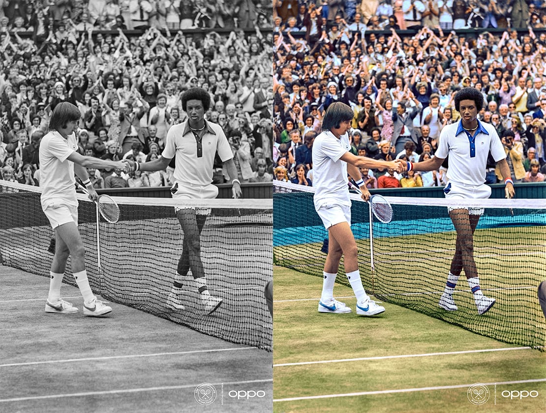 These Colorized Iconic Tennis Images Celebrate the Return of Wimbledon ...