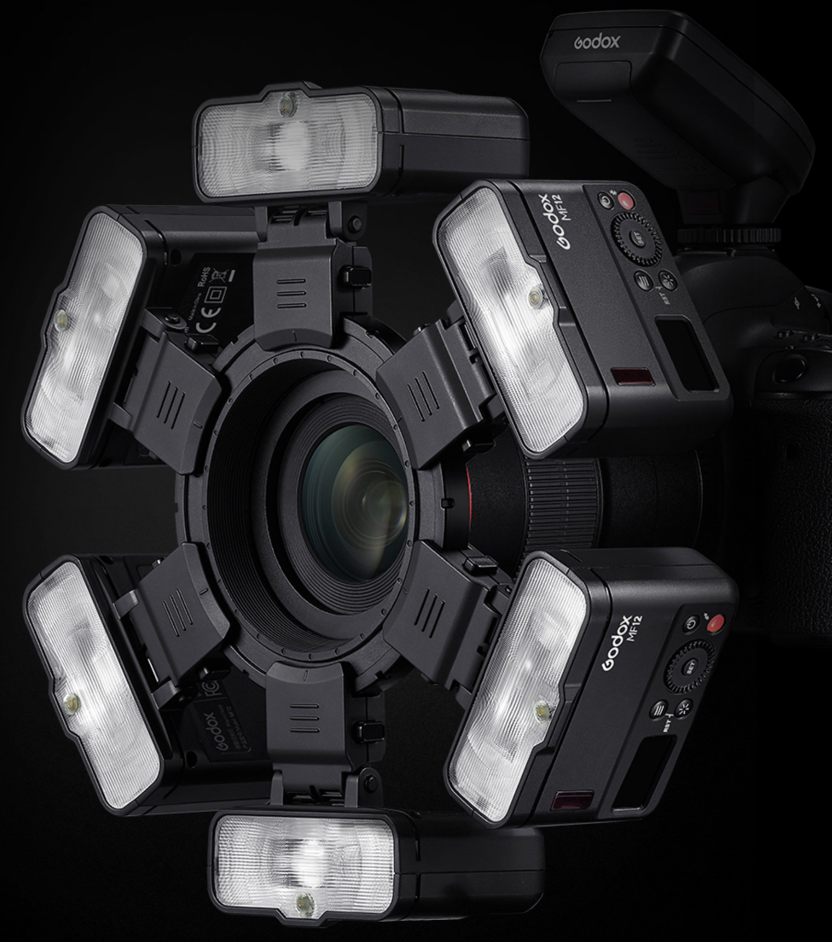 New Godox Macro Flash MF12 Can Combine Six Times Around a Lens | PetaPixel