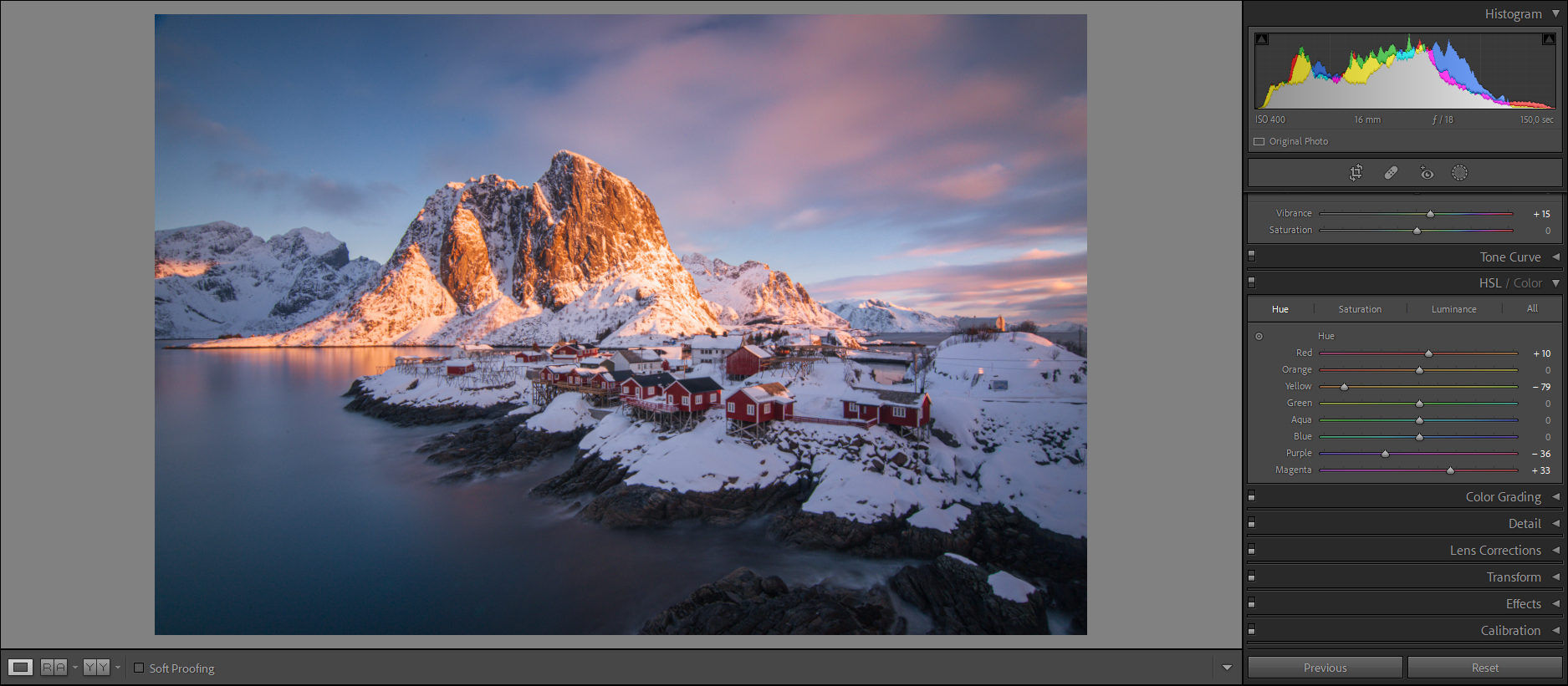 Lightroom Color Grading Process for Warm and Vibrant Landscape Photos ...