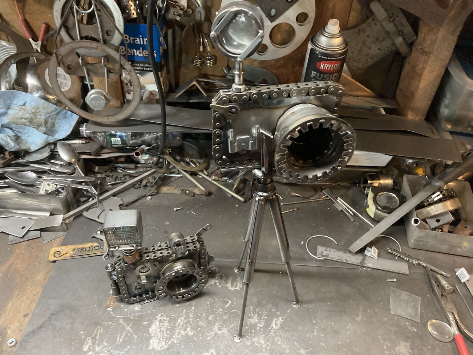 Artist Builds a Scrap Metal Camera with Working Flash and Shutter ...