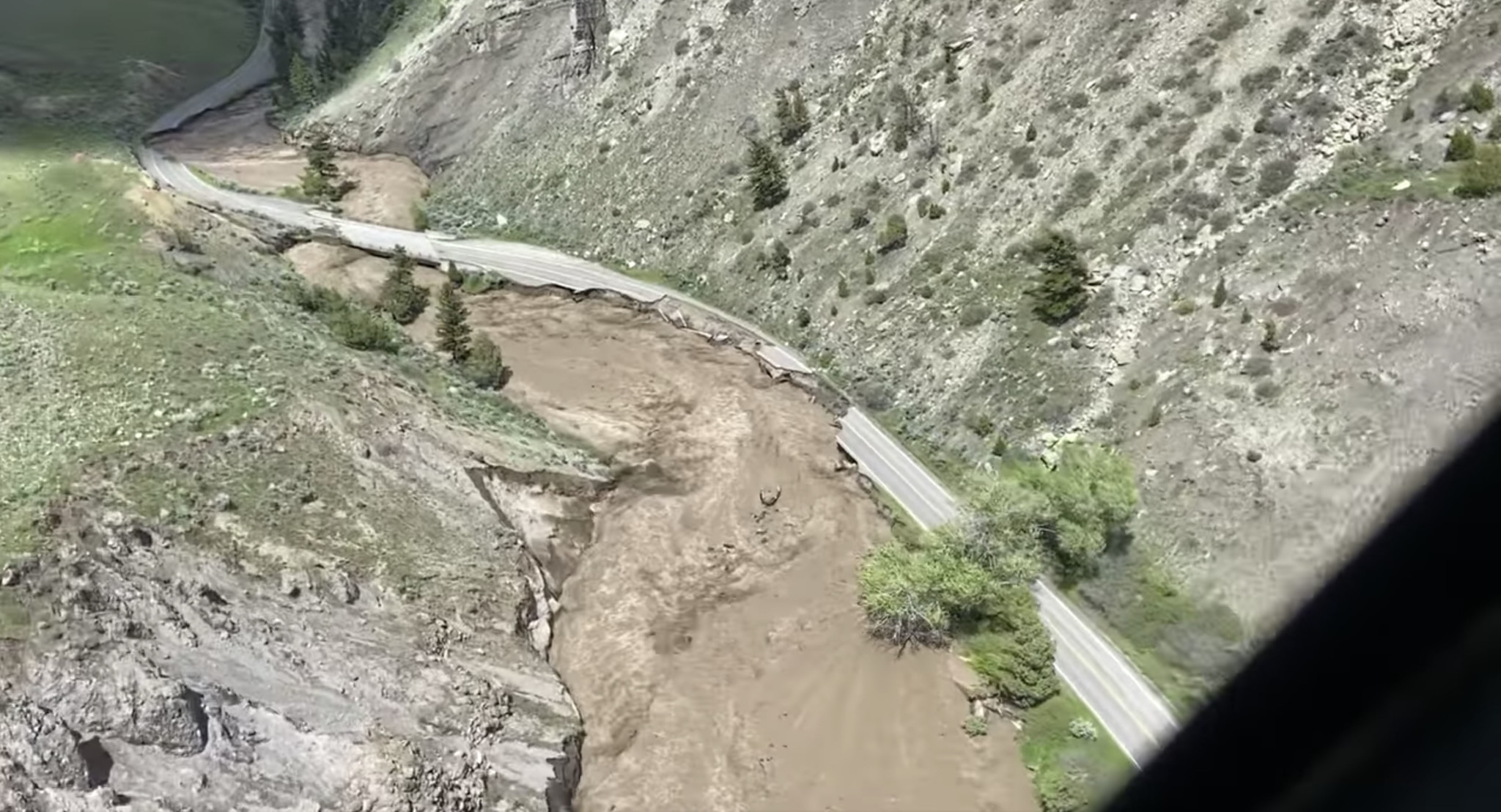 Aerial Footage Shows Devastating Flooding in Yellowstone National Park ...