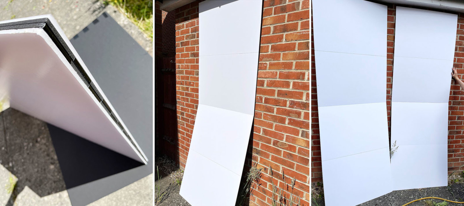 How to Make DIY Foldable V-Flats for Photography Lighting | PetaPixel