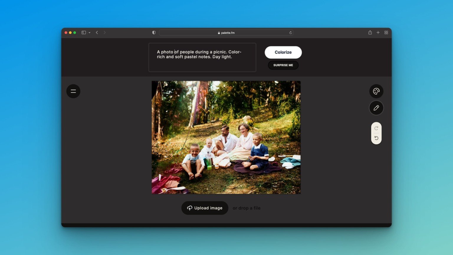 Palette is a Free Web-Based AI-Powered Photo Colorizer | PetaPixel