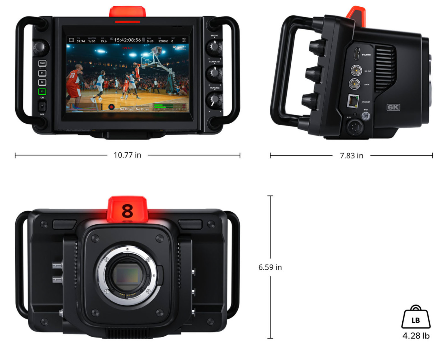 Blackmagic Studio Camera 6K Pro Features EF Mount and Live Streaming ...
