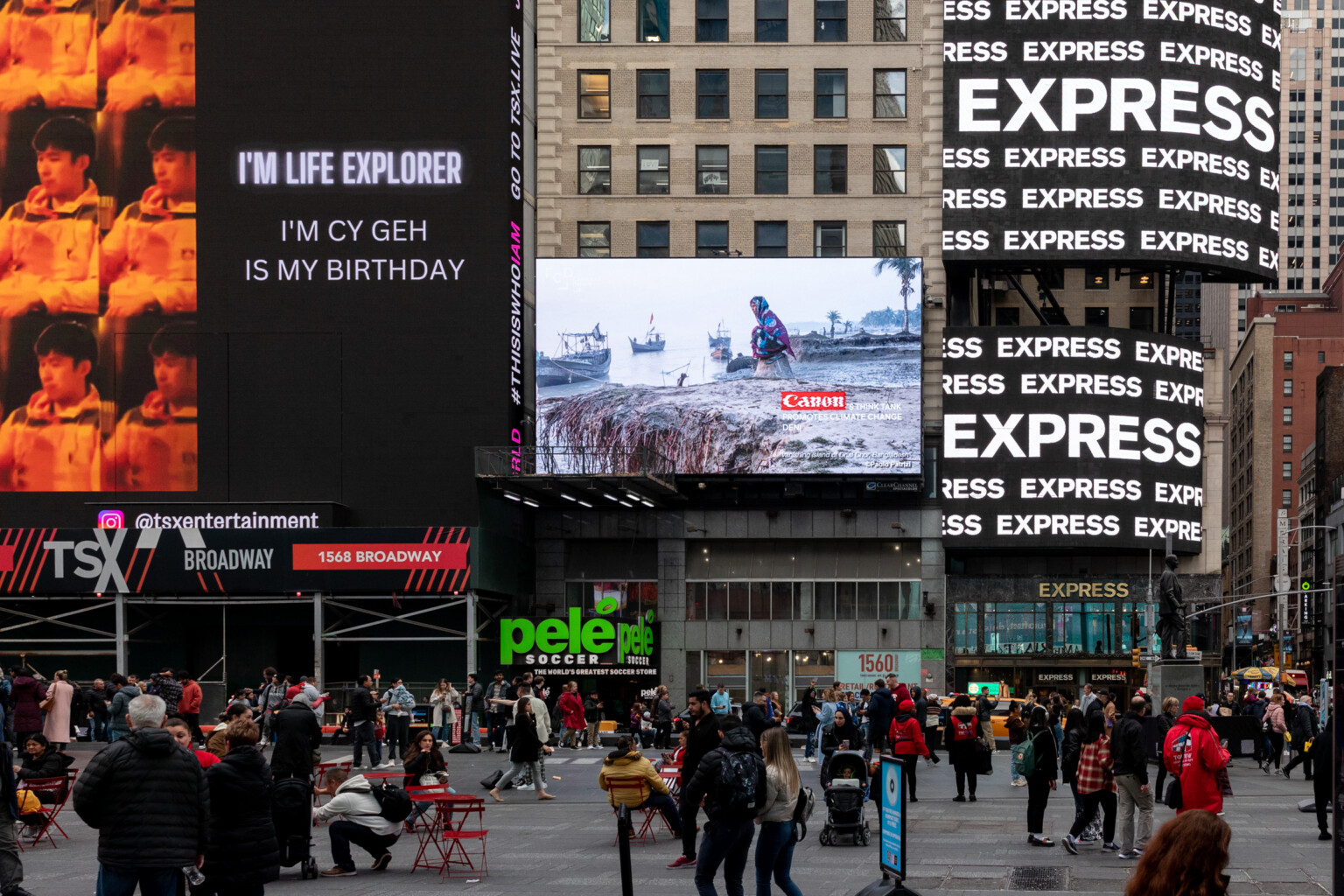 Canon Called Out for Climate Denial on a Billboard in New York's Times ...